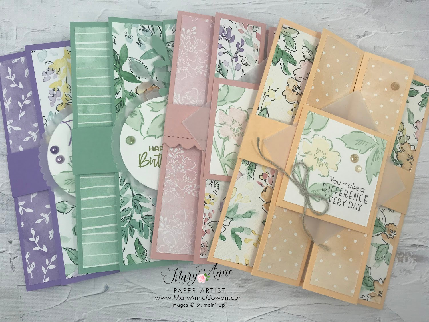 Super Simple Fun Folds- use up those scraps! - MaryAnneCowan.com - Mary ...